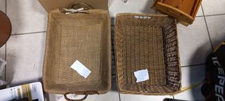 cesti grandi da 3 a 5 euro cad 