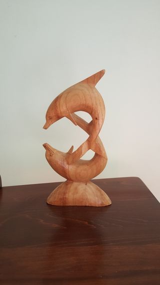 Delfini in legno cm.27x15