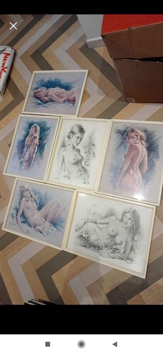 6 quadri figure femminili 