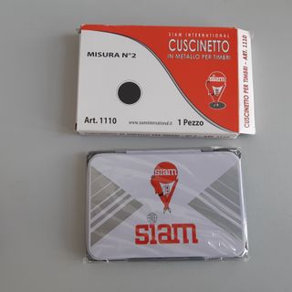 Siam Cuscinetto timbro medio colore nero
