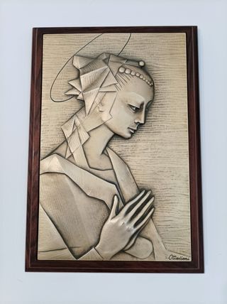 Quadro bassorilievo in argento Ottaviani