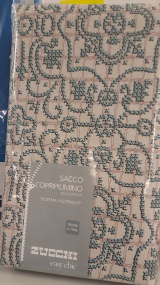 Copripiumone 155 x 200 Zucchi in puro cotone