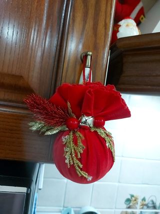 pallina natalizia fatta a mano 