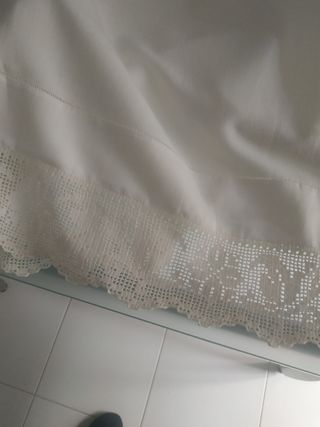 lenzuola nuove misto lino pizzo a mano in filet