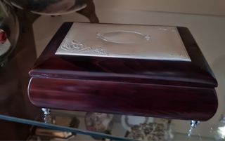  portagioie carillon argento e legno