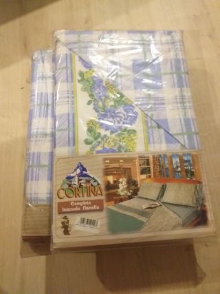 set 2 lenzuola flanella