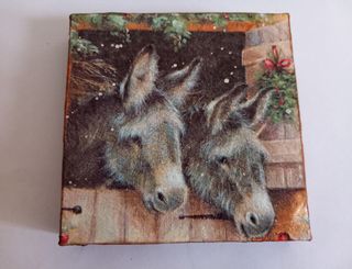 Piccolo quadretto tela cm 10