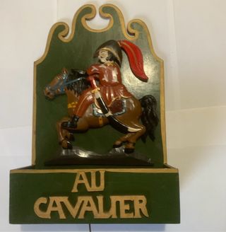 Porta corrispondenza in legno vintage