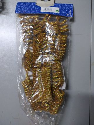 Decorazione natale frange oro