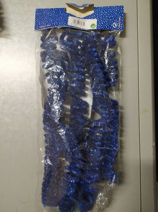 Decorazione natale frange blu