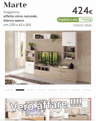 splendida parete attrezzata