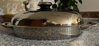 Pentola ovale AMC induzione 3,5litri, coperchiò  