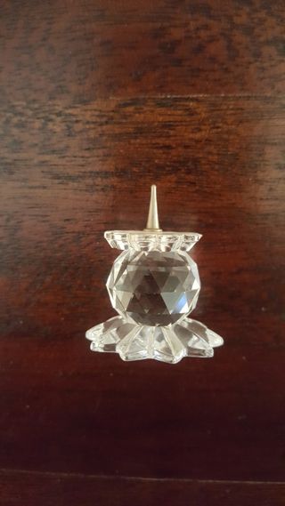 Portacandela in cristallo  swaroski cm 2.5x2.5