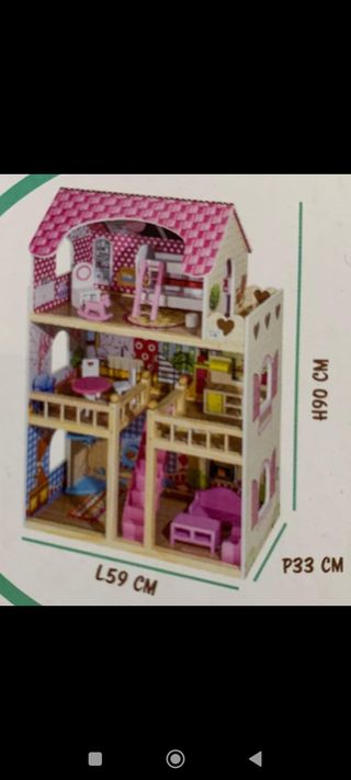la casa delle bambole in legno 