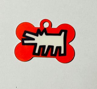 Medaglietta osso con cane 