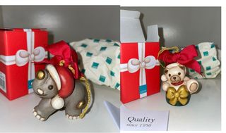 Coppia thun elefante e teddy