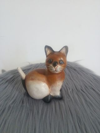 Gatto in legno, decorazione casa 
