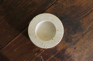 posacenere porta oggetti travertino vintage nuovo