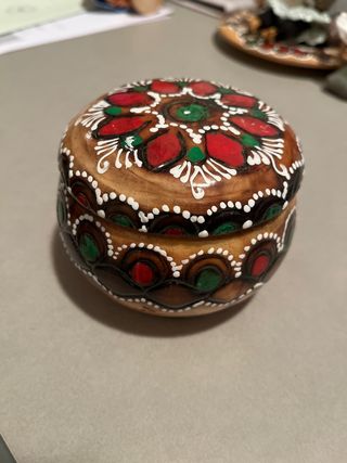 Scatola decorativa in legno