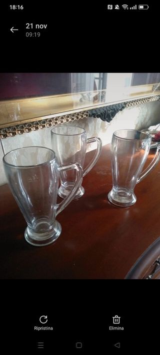 set 3 boccali da birra