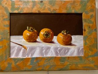 Natura morta quadro con cornice 