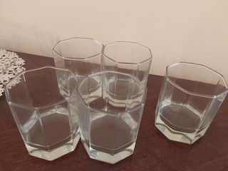 5 bicchieri in vetro