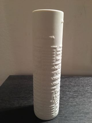 Vaso ceramica bianca