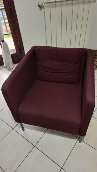 Poltrona ekero Ikea bordeaux
