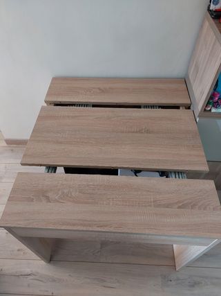 Tavolo consolle estendibile rovere spazzolato
