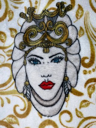 Plaid coperta morbida teste di moro soffice nuova