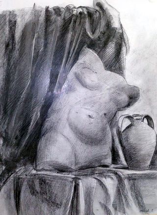 Natura morta matita su carta 45x55 1942 artista M