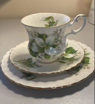 Tris Royal Albert " Trillium"  da caffè