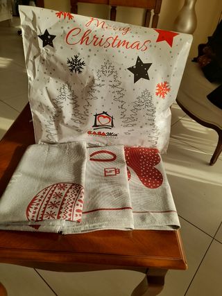 3 strofinacci natalizi CasaMia con sacchetto