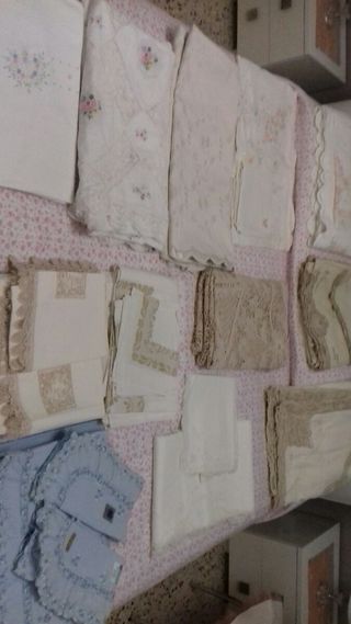 copriletti e tovaglie antiche