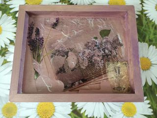 Quadri decoupage lavanda