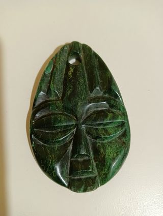 ciondolo africa in malachite