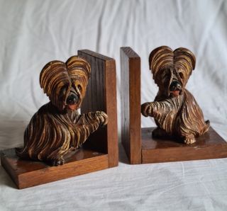 FERMALIBRI IN LEGNO ANNI 30-40