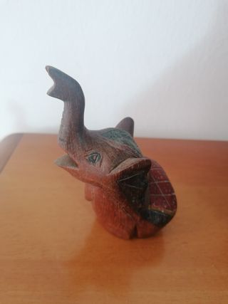 elefante elefantino legno soprammobile 