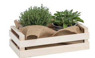 Cassetta cesto in legno ecologica 36,1x19,1x8,1 cm