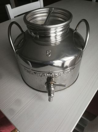 fusto acciaio inox 5 kg per olio
