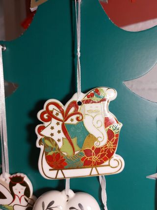 ciondolo slitta con babbo natale