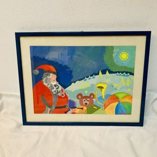 Quadro "Babbo Natale" con cornice