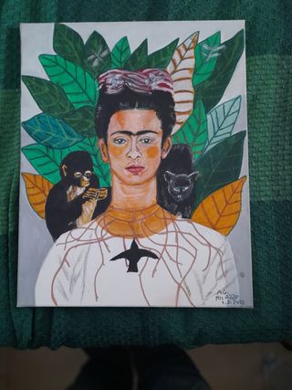 dipinto a olio su tela Frida kalo 