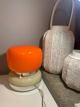 Lampada da tavolo doppia accensione vintage 