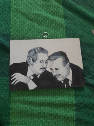 dipinto a olio su legno 