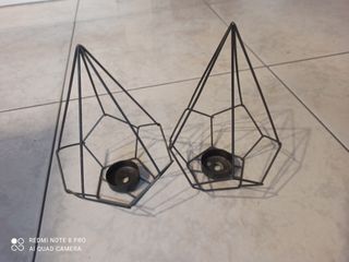 porta candela  in metallo 