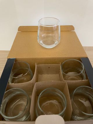 Set 6 bicchierini in vetro 9,5 cl