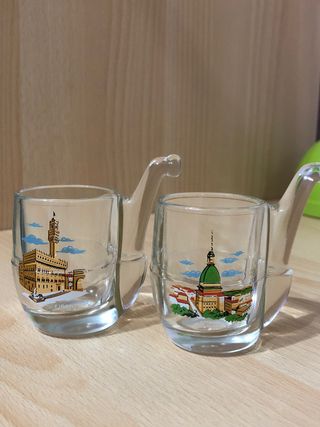 Tazze in vetro arredo nuovi Firenze e Torino