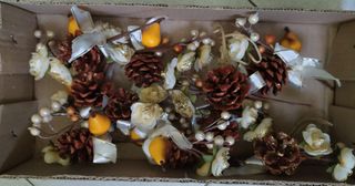 Rami decorativi pigna frutta Natale