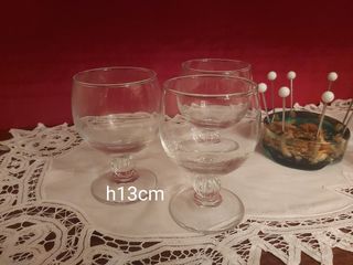 3 calici in vetro